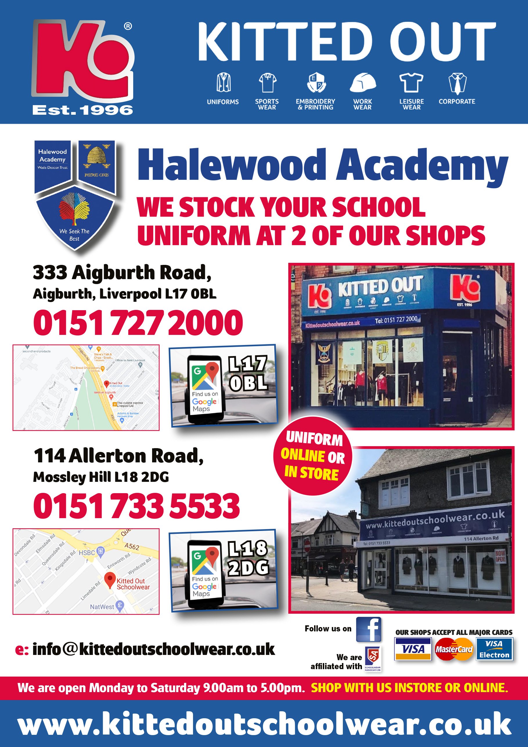 Halewood Academy - Uniform