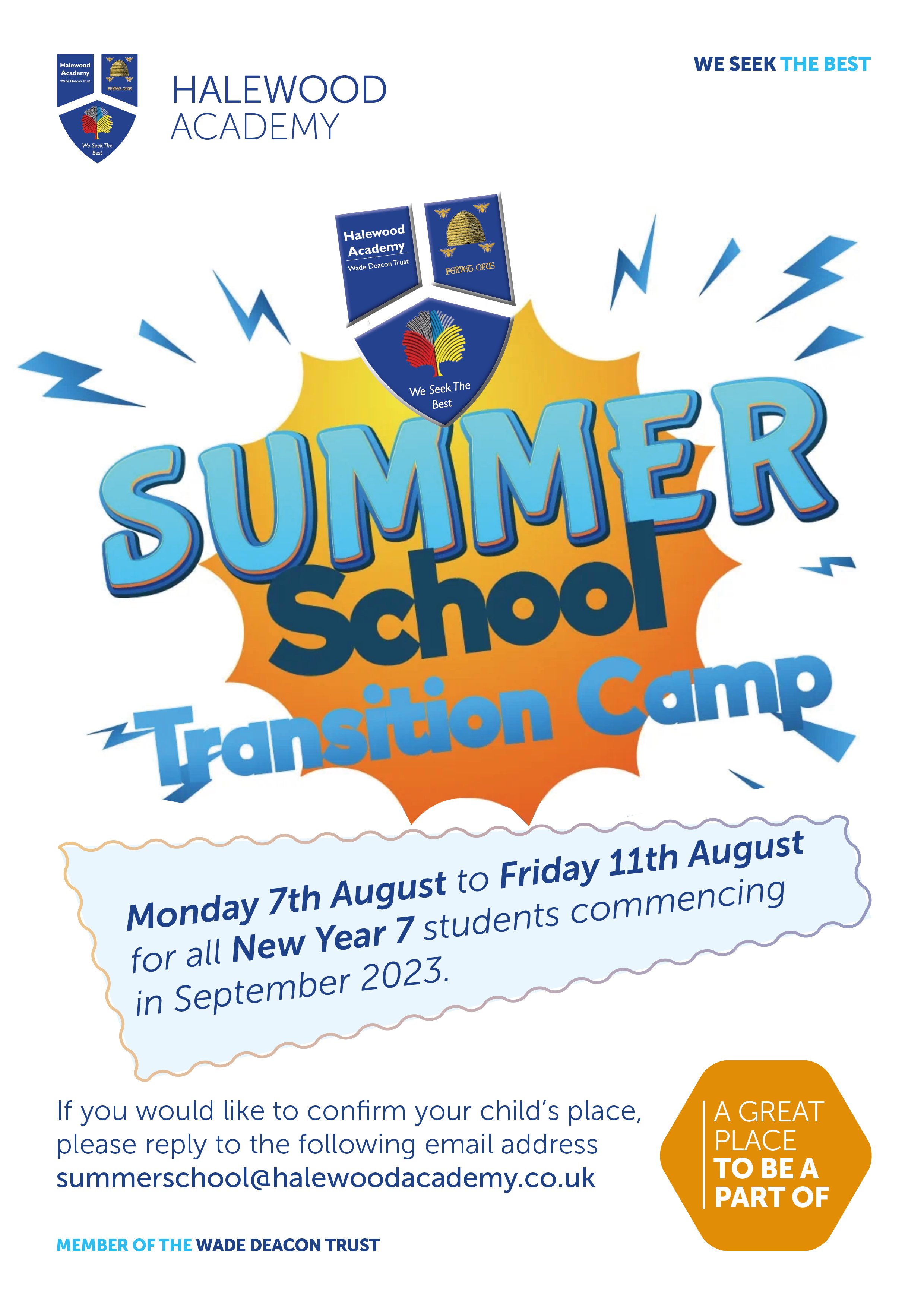 Halewood Academy - Summer School 2023 Halewood Academy - Summer School 2023